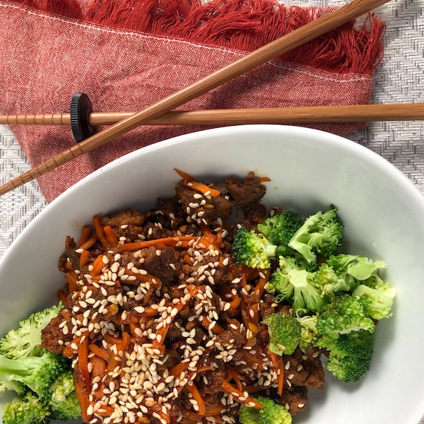 20 Minute Thai Beef Rice Bowl Recipe